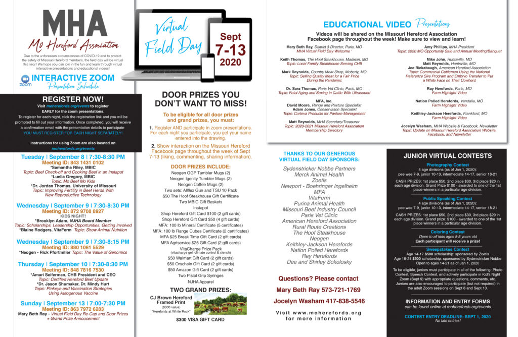 2020 MHA Field Day UPDATED FINAL web - Missouri Hereford Association